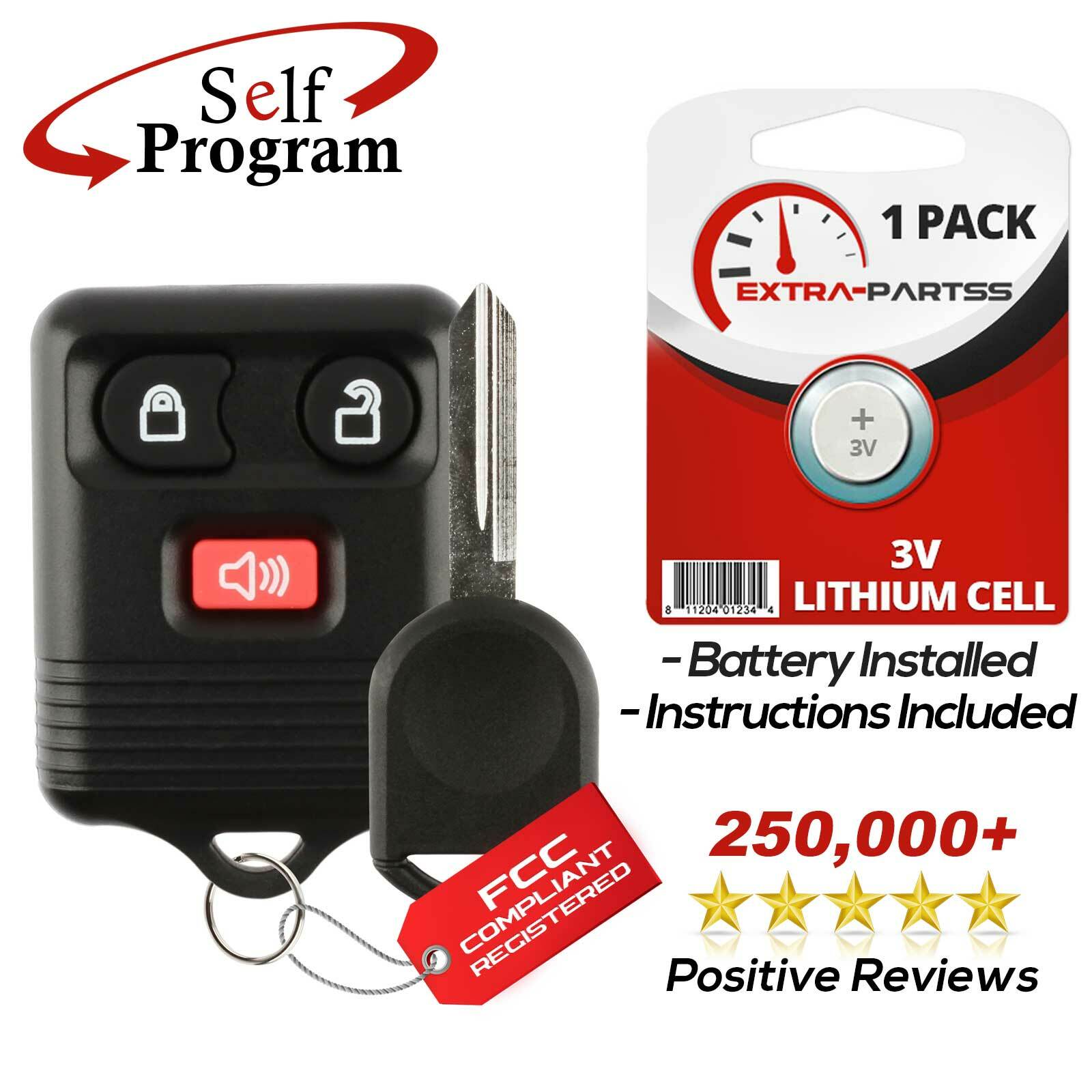 For 2013 2014 2015 - Ford Edge Keyless Entry Car Truck Remote Fob + 80 ...