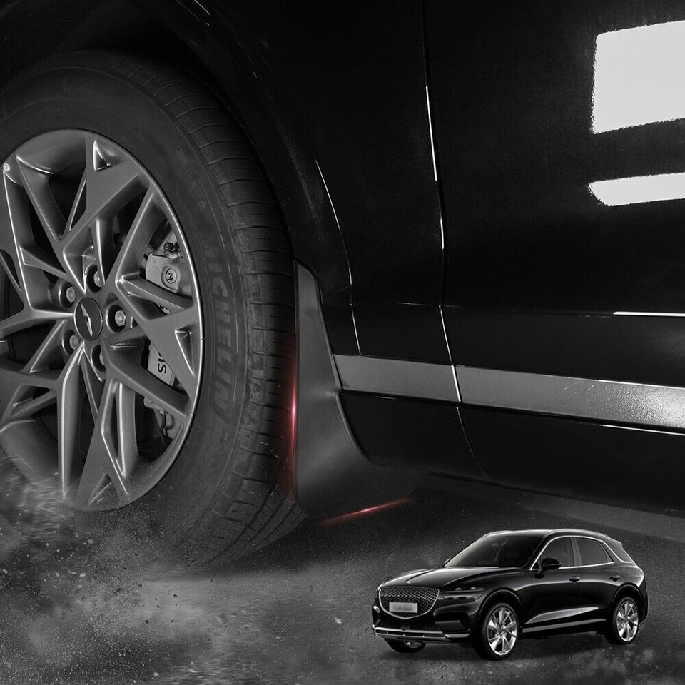 For Genesis GV80 2021 ~ 2024 FRONT+ REAR MUD FLAP FLAPS SPLASH GUARDS ...