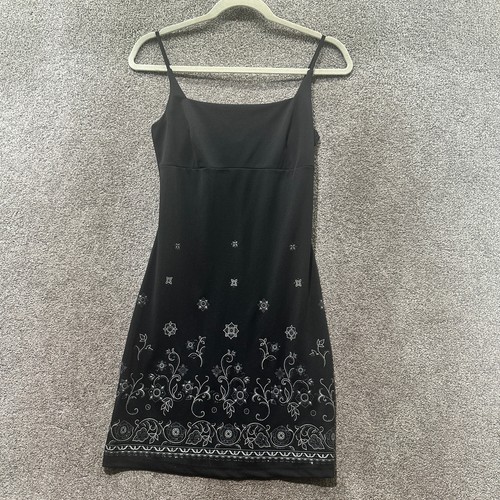 VTG Y2k90s Babydoll Mini Dress Candy Rocket Medium Black Floral ...