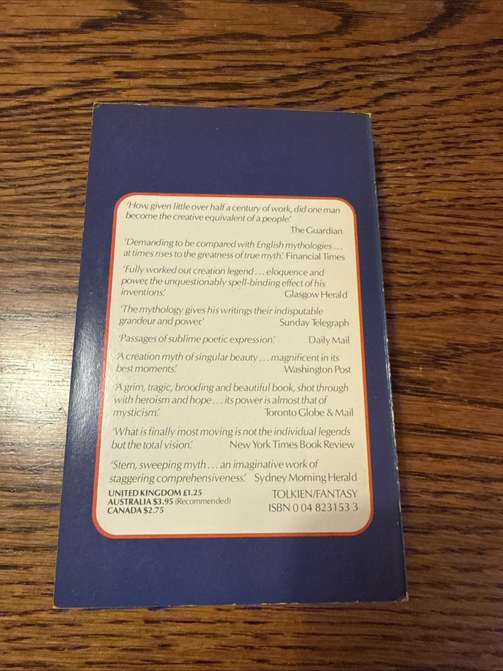 The Silmarillion | Tolkien | Unwin Paperbacks | 1st Edition 1979 Lovely ...