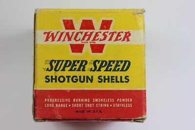 WINCHESTER 410 GA. " SUPER SPEED " Shotgun Shells Box No. 6 3/4 oz. 3 ...