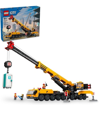 LEGO 60409 City Yellow Mobile Construction Crane New With Sealed Bags ...