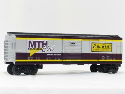 MTH 30-7423 Club Boxcar Purple Silver Yellow LN | eBay