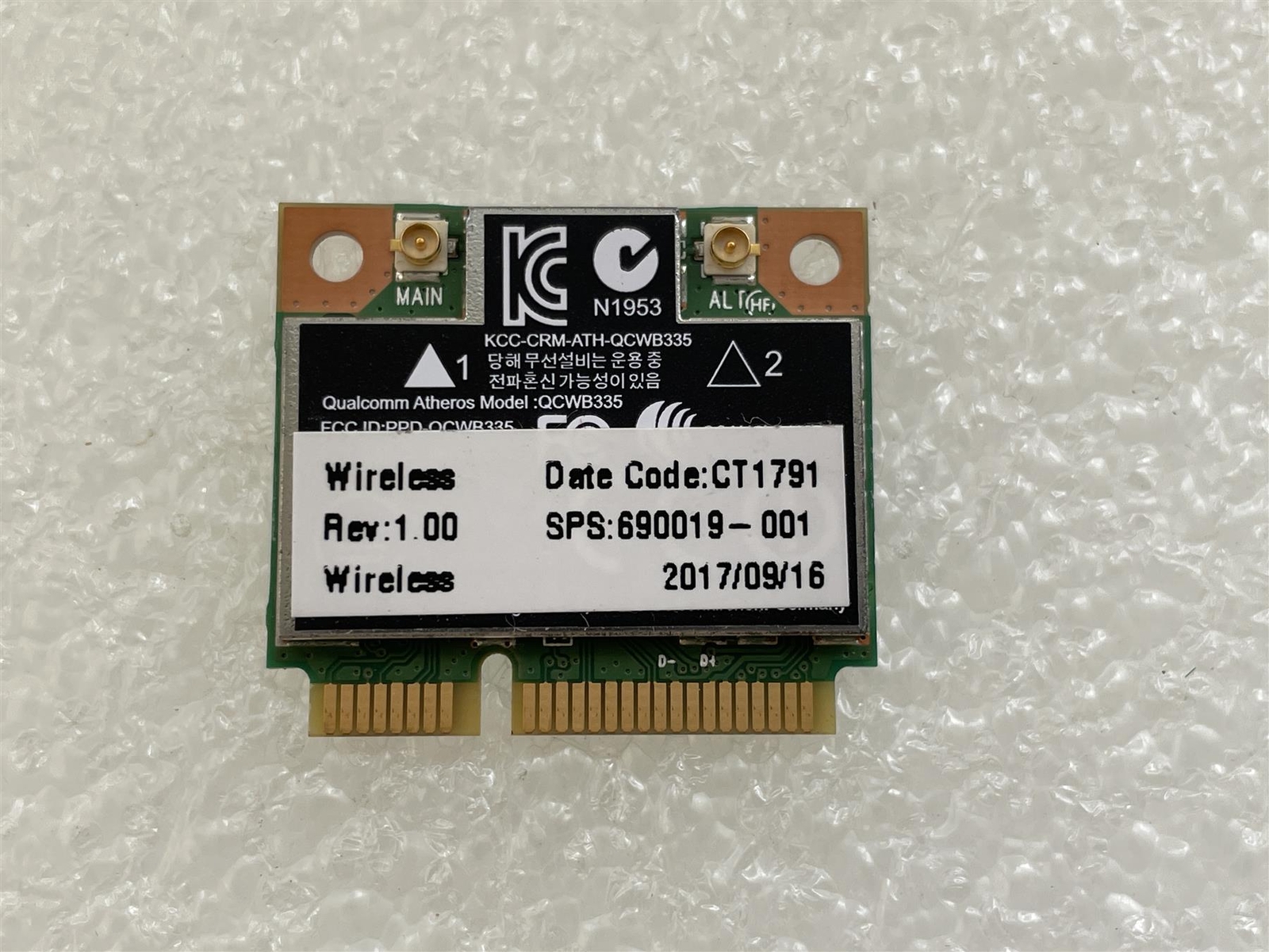 For HP 690019-001 Qualcomm Atheros QCWB335 Wifi Wi-Fi WLAN Wireless ...