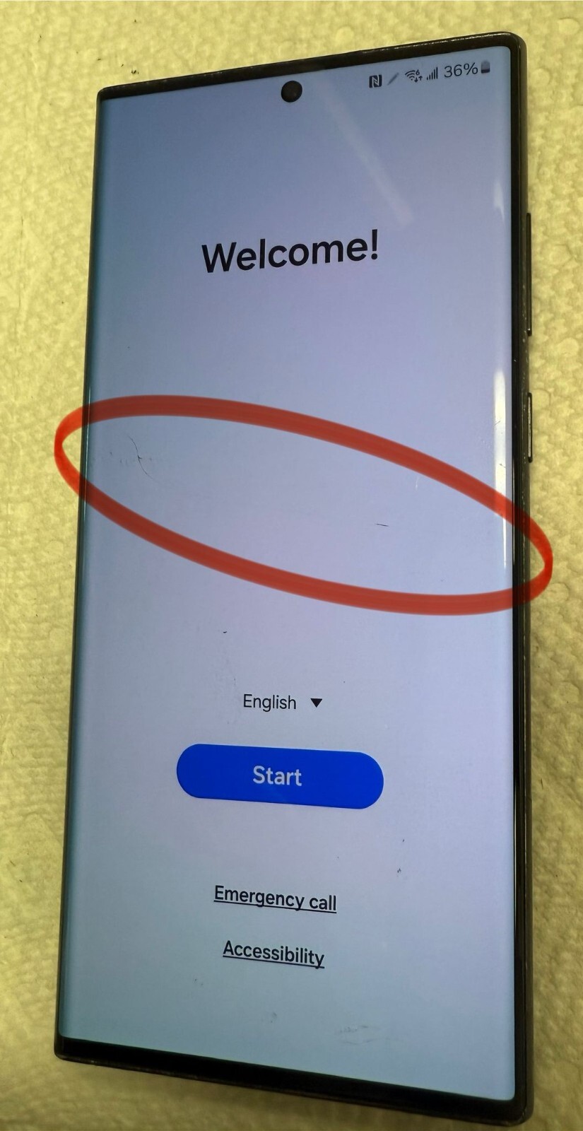 Samsung Galaxy S22 Ultra 5G S908U Unlocked (Any Carrier) Hairline Chip ...