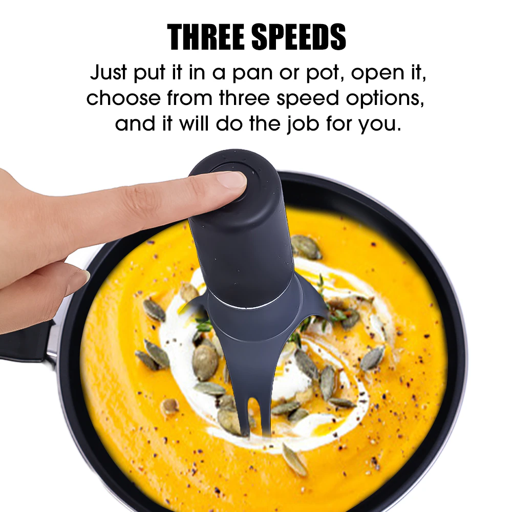 3 Speed Automatic Whisk Stirrer Crazy Stick Blender Utensil Triangle ...