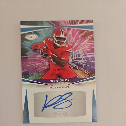 Kisean Johnson 2025 Sage High Series Rookie Auto #A-KJ2 WKU & Browns RC ...