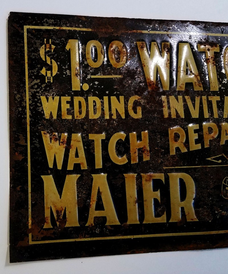 Antique 1920's Aberdeen, Mississippi MS Maier the Jeweler Metal ...