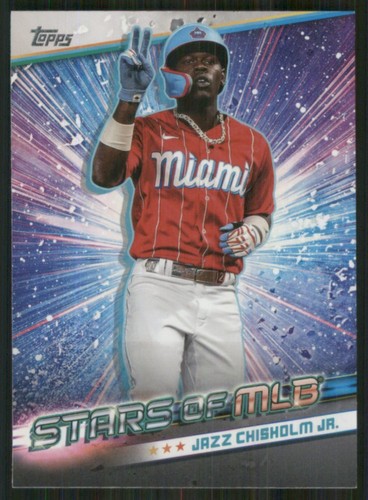 Jazz Chisholm Jr. 2024 Topps Stars of MLB #SMLB10 Miami Marlins 186590 ...