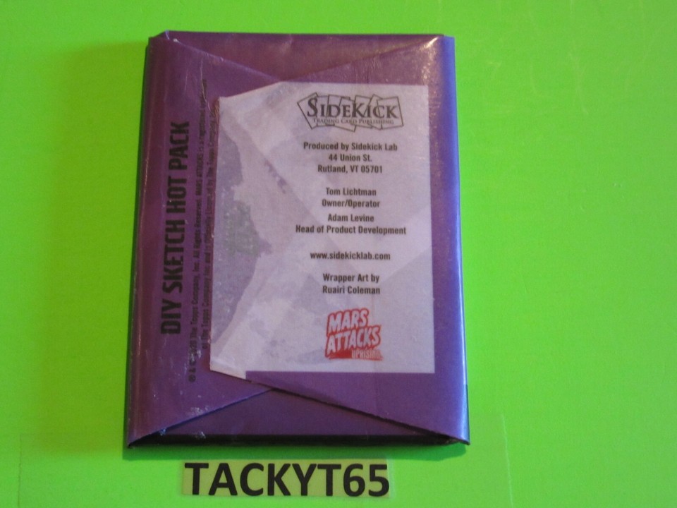 Mars Attacks Uprising Kickstarter DIY Sketch Hot Pack | eBay