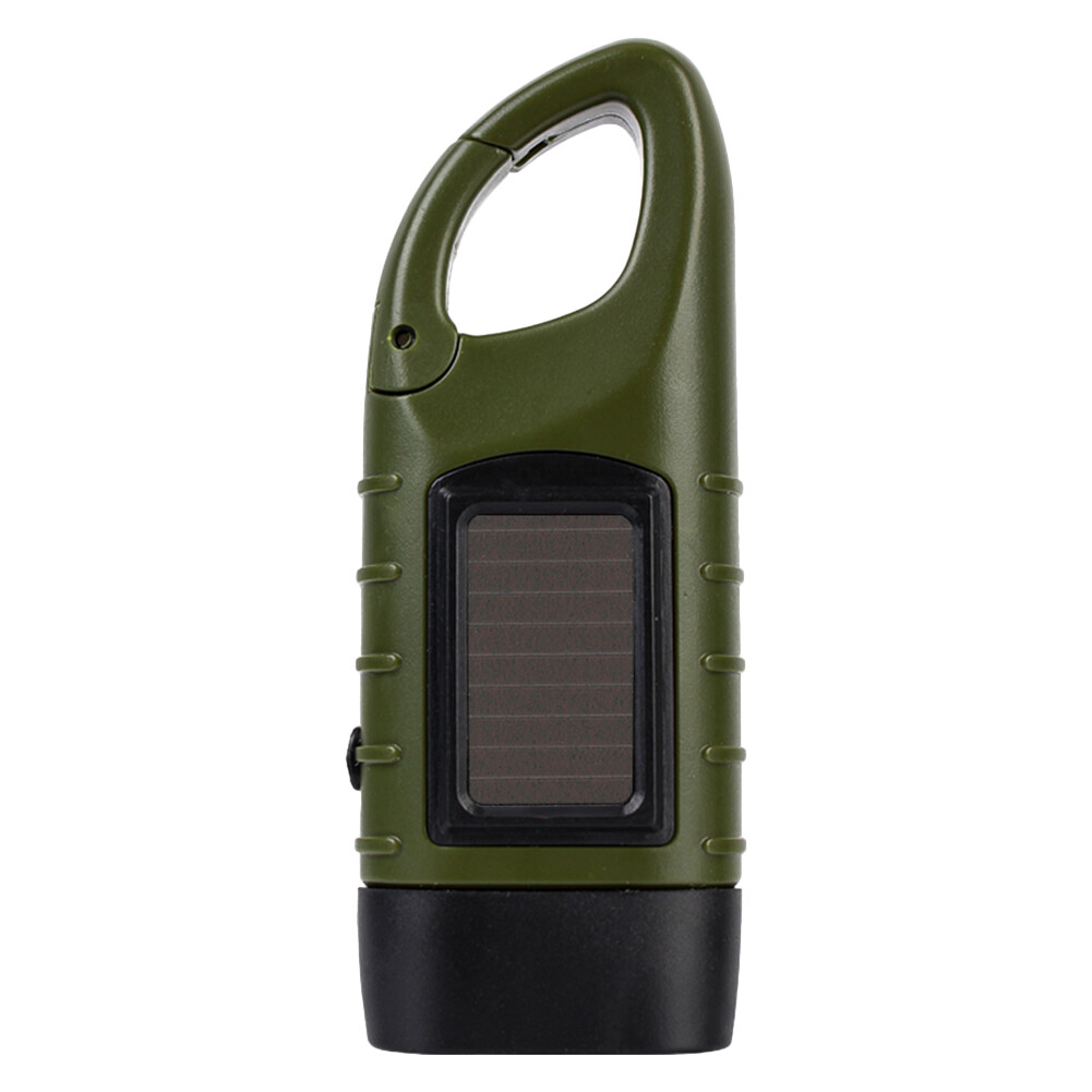 AU Solar Powered Compact Safety Flashlight 3LEDs Camping Accessories ...