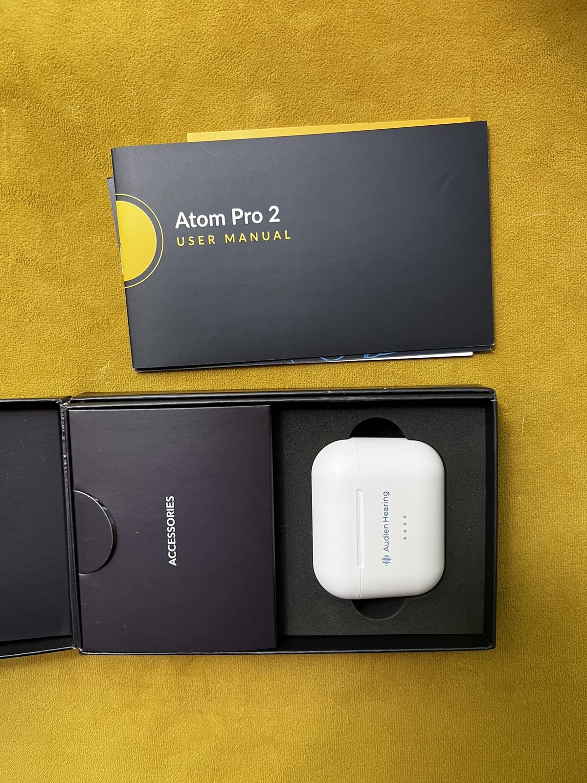 Audien ATOM PRO 2 Wireless Rechargeable OTC Hearing Aid - New, Missing ...