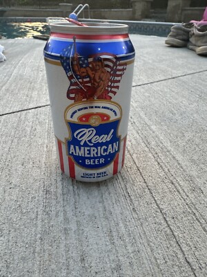 Hulk Hogan Real American Beer Can *RARE RED TAB* WWF WWE AEW Wrestling ...