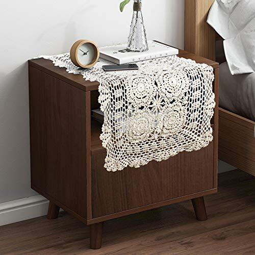 100% Cotton Lace Crochet Table Runners Bedside Nightstands Table Cover ...