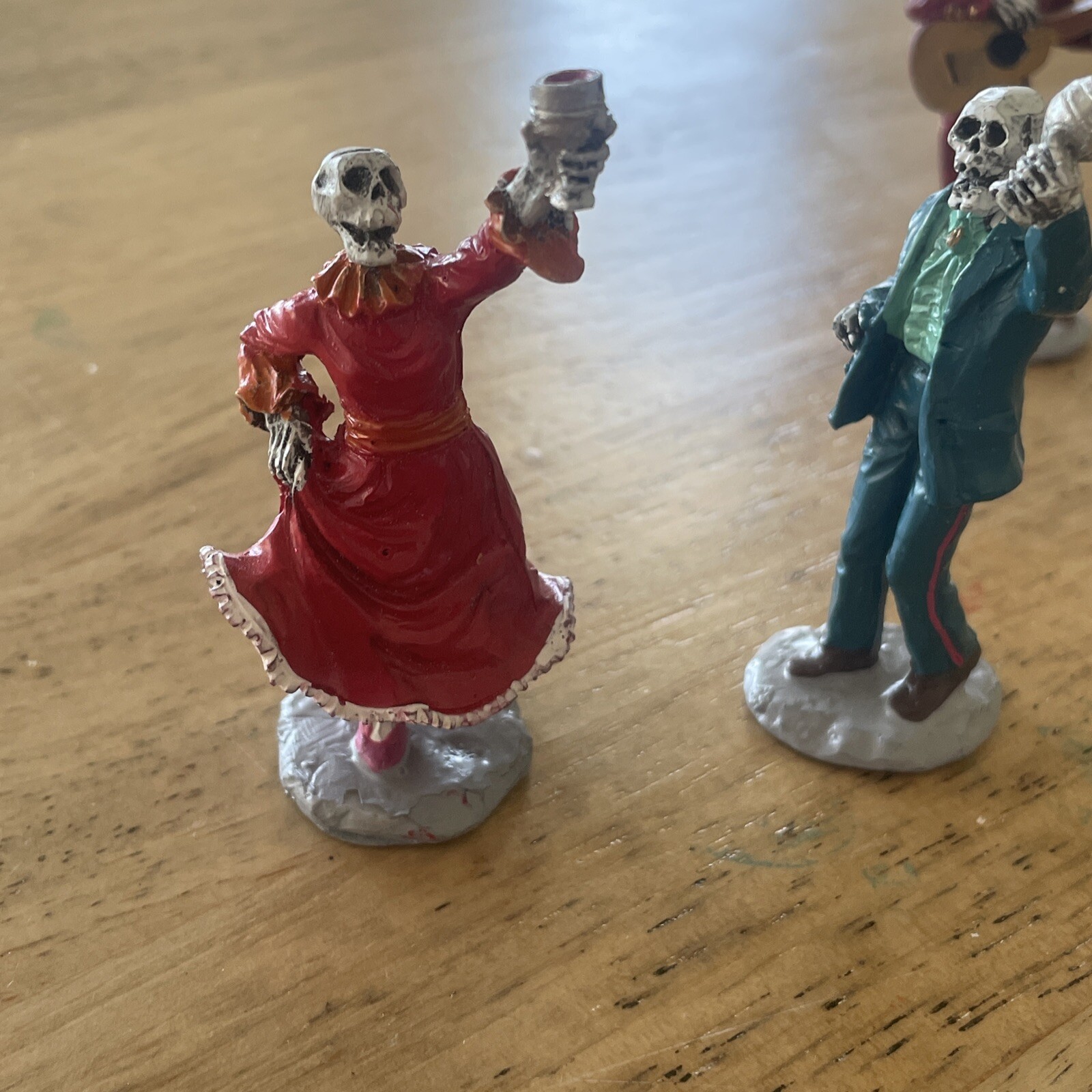 Lemax Spooky Town Skeleton Mariachi Band Set Of 6 Halloween Village ...