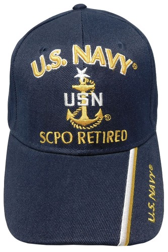 NEW! US NAVY USN SCPO RETIRED BALL CAP HAT NAVY LICENSED | eBay