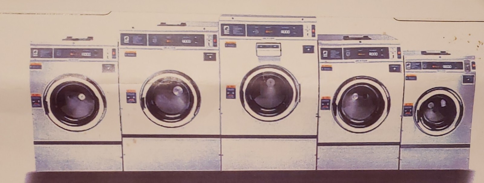 Wascomat Laundromat Equipment 12-Washers 7-Stack Dryer 1-50 lb Dryer 1 ...