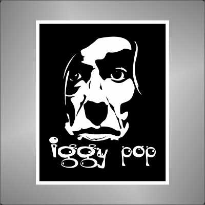 AUTOCOLLANT Iggy Pop MUSIC decal STICKER HARD ROCK METAL PUNK rap pop ...