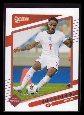 2021-22 Panini Donruss Soccer WORLD CUP QATAR Raheem Sterling England ...