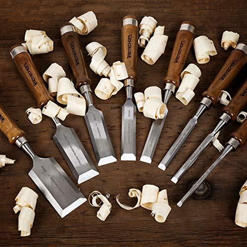 10pieces Woodworking Wood Chisel Set With Walnut Handle Honing Guide ...