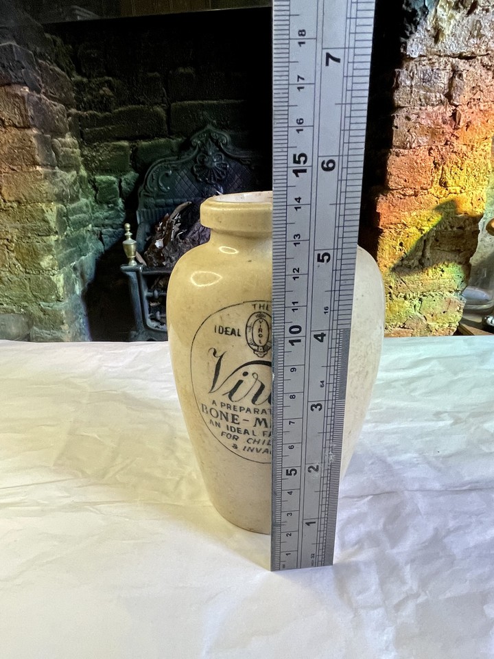 Vintage Virol Stoneware Jar| "Ideal Food" Bone Marrow Remedy for ...