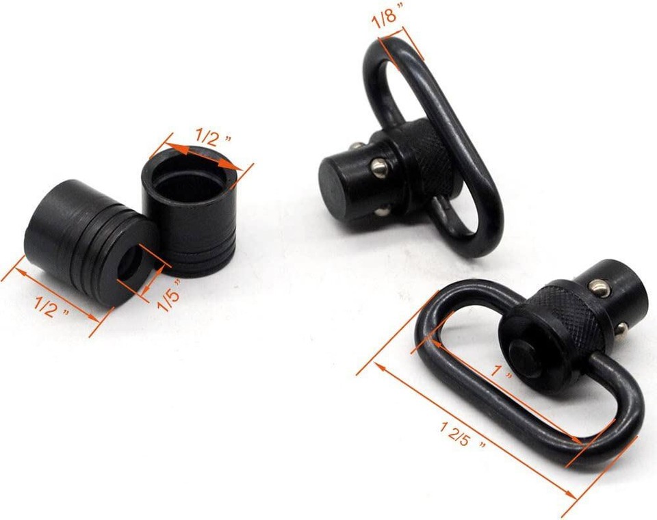 Tactical Push Button Sling Swivel Mount QD Loop Sling Adapter For Rifle ...