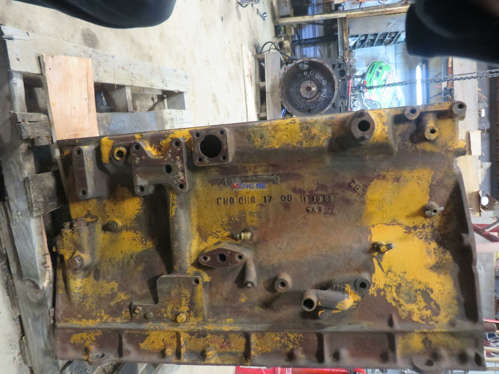 Allis Chalmers AC 11,000 Engine Block Used 43585*2 BROKEN STUD ON FRONT ...
