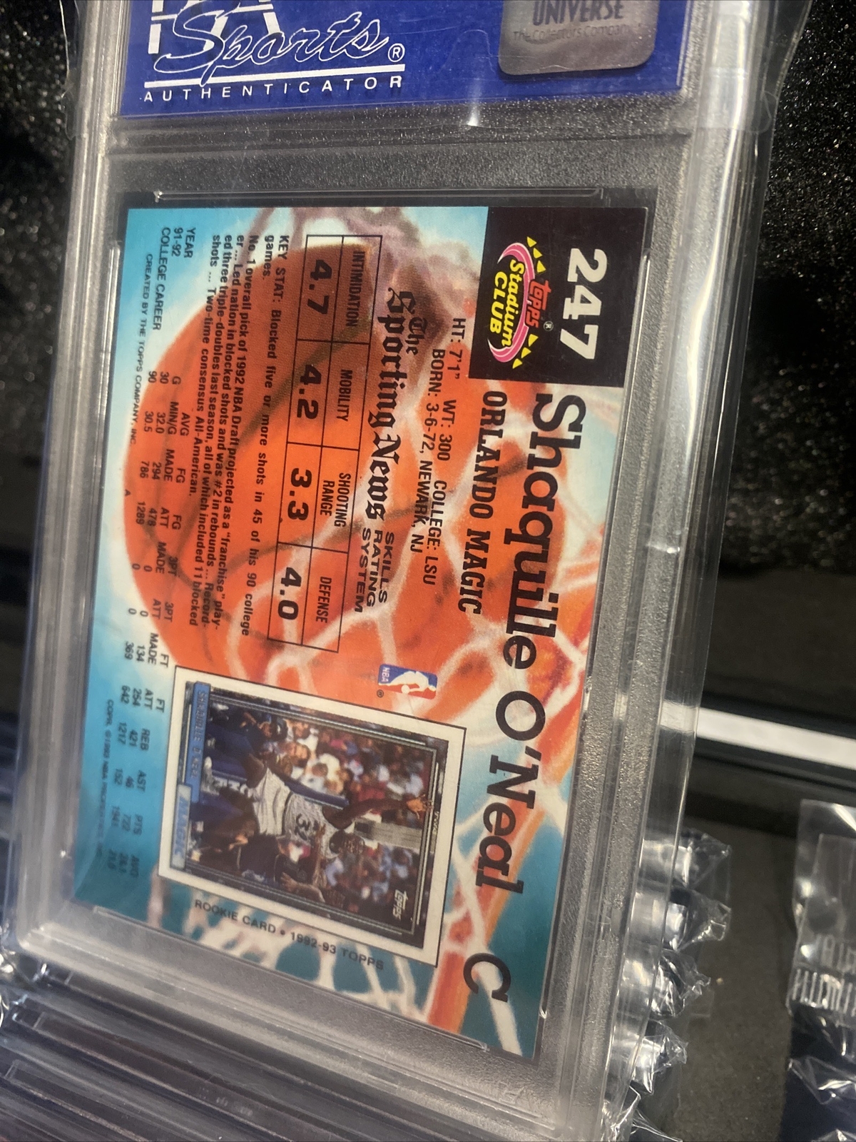 1992-93 Topps Stadium Club - #247 Shaquille O'Neal (RC) for sale online ...