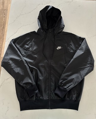 Nike Sportswear Windrunner Hooded Jacket Black DA0001-010 Mens Size ...