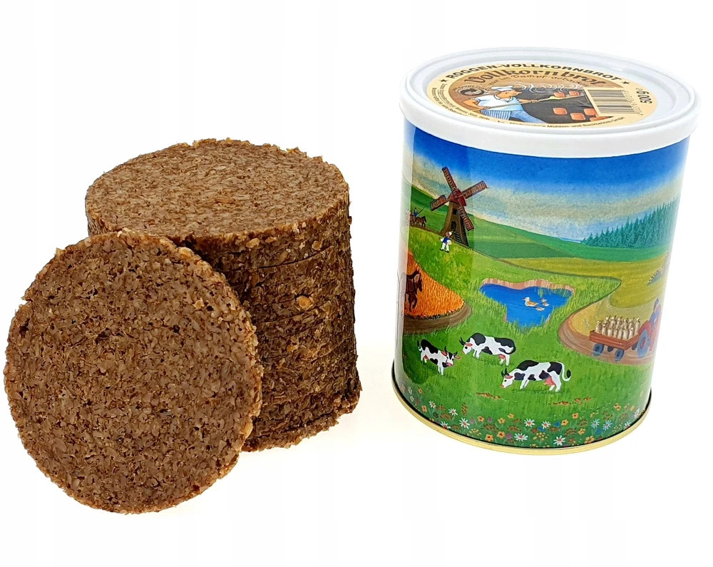 2x Long Life Bread Ration - Sliced Loaf cans 500g - Emergency Food ...