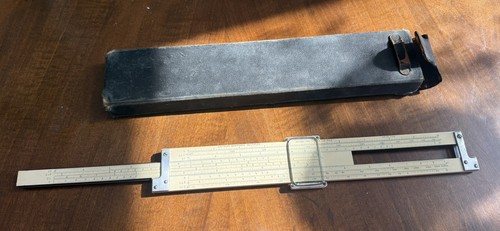 Eugene Dietzgen Co Slide Rule Cat. #1732 Made in USA Decimal Trig Type ...