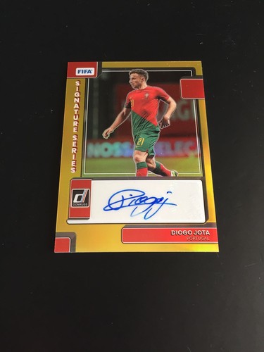2022-23 Panini Donruss Diogo Jota Autograph Gold 3/10 Portugal ...