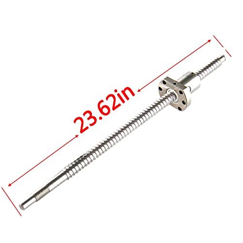 Ball Screw Cnc Parts Sfu1605 Rm1605 16mm 600mm With Metal Deflector ...