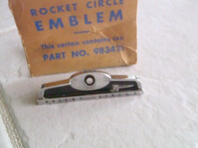 1954 - 1957 Oldsmobile 88 Super 88 Rocket Circle Emblem Base 983421 NOS ...