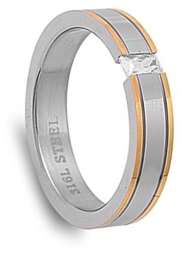 Men's Tension Ring Unique Polished Stainless Steel Band New USA 6mm ...