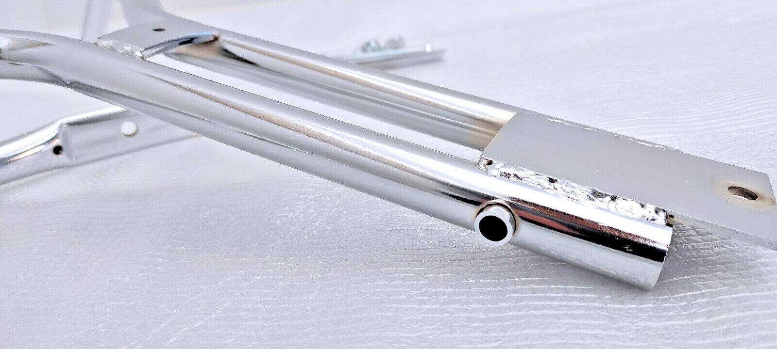 SCOTT BONNAR 45 HANDLEBARS FULL SET (HARD CHROME PLATED) +LEVER+FIXINGS ...