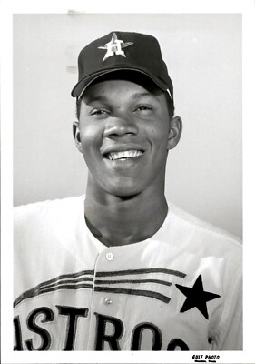 LD247 1967 Original Gulf Photo DUKE SIMS HOUSTON ASTROS OUTFIELDER MLB ...