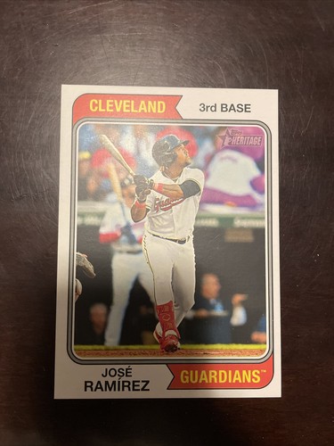 2023 TOPPS HERITAGE =BOX TOPPER OVERSIZED CARD OF JOSE RAMIREZ #OB-JRZ ...