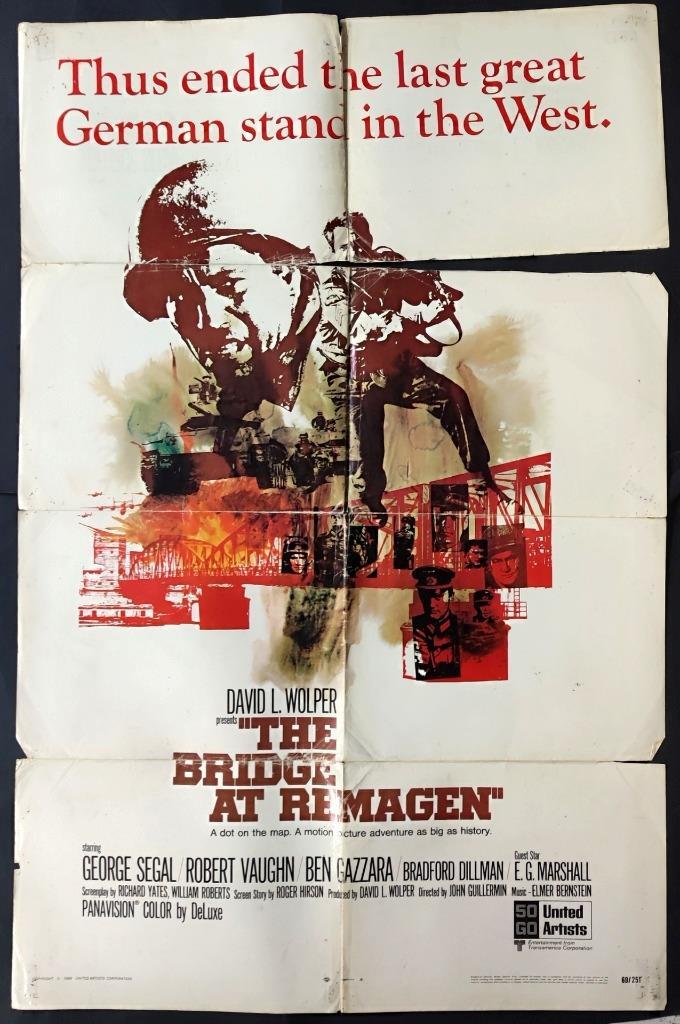 George Segal Robert Vaughn Gazzara BRIDGE AT REMAGEN original movie ...