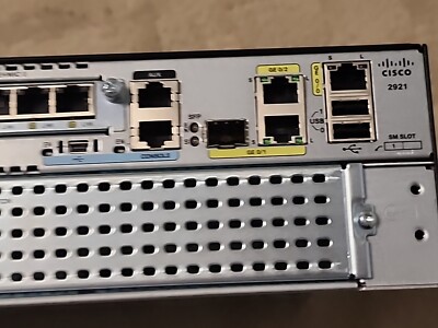 Cisco 2921 CISCO2921-V/K9 Gigabit Integrated SR. W/EHWIC-4ESG & PVDM3 ...