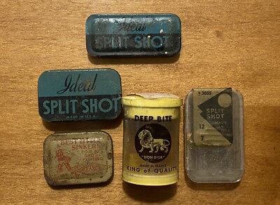VTG Ideal Split Shot Horrocks Sinkers Deep Bite France Fishing Tin ...