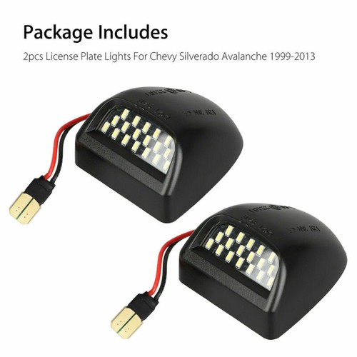 2x SMD LED License Plate Lights Lamp For 99-13 Chevy Silverado ...