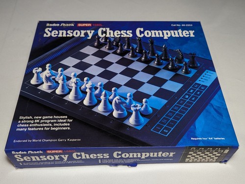 Vintage 1991 Radio Shack Super 1680L Sensory Chess Computer Model 60 ...