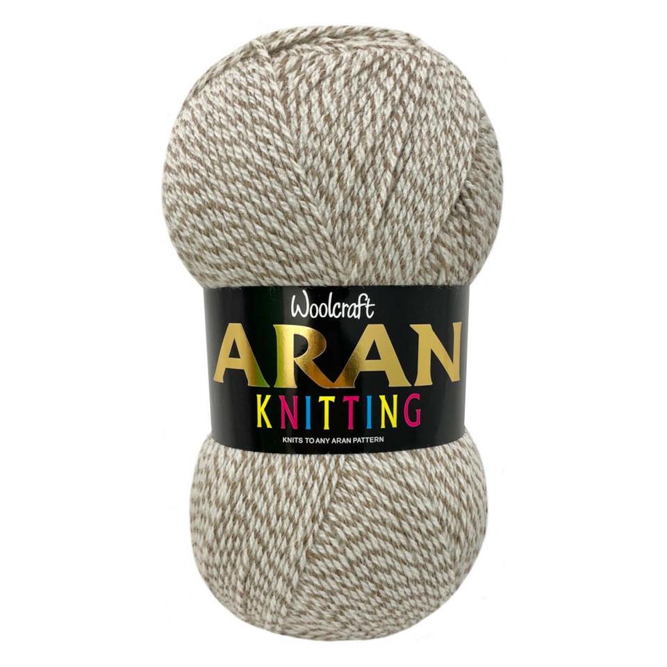 Aran Wool Woolcraft Aran 400g Knitting Yarn, Acrylic Or Wool Mix 40 ...