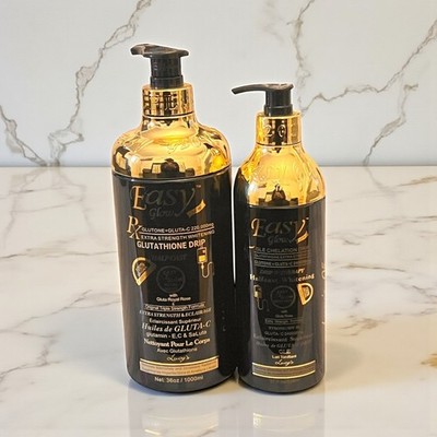 Glow Easy Glow Lightening Body Milk Lotion + Body Wash - 2Pcs Set ...