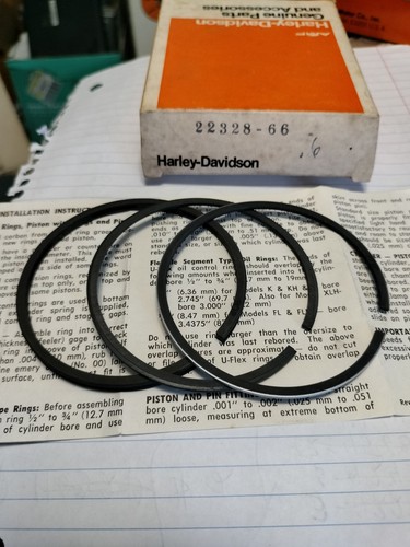 HARLEY DAVIDSON AERMACCHI 67-68 Sprint Piston Rings 22328-66 | eBay