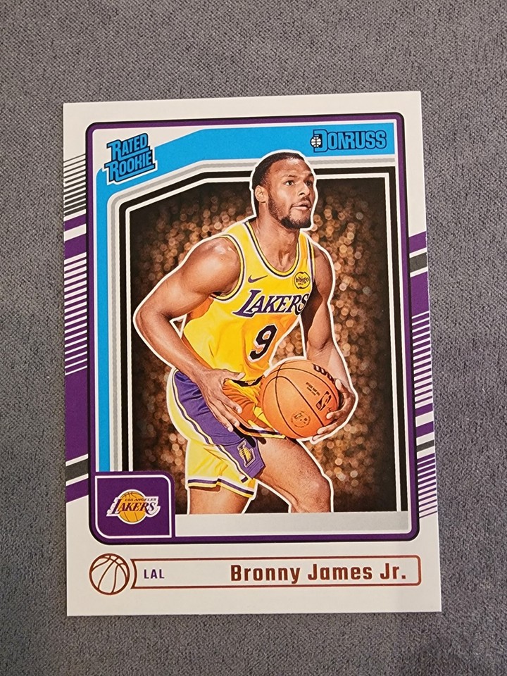 2024-25 Donruss Basketball Rated Rookie #243 Bronny James Jr., Los ...
