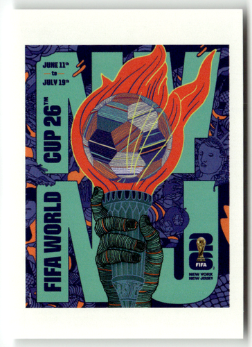 Panini FIFA 365 2026 Sticker 21 World Cup Host City Poster New York New ...