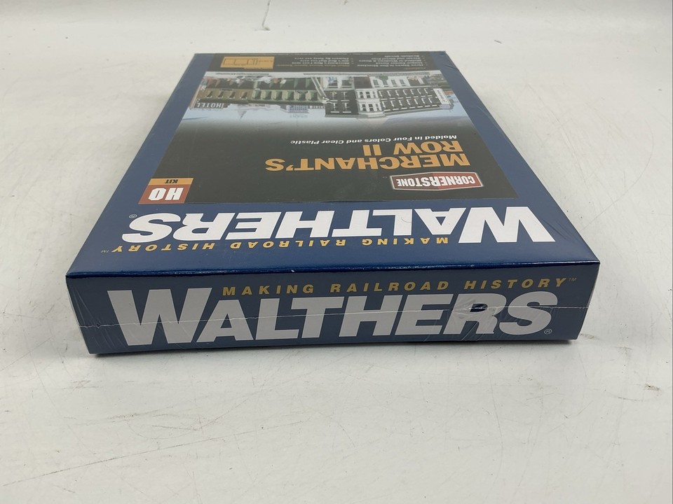 Walthers Cornerstone HO Scale 933-3029 Merchant’s Row II Building Kit ...
