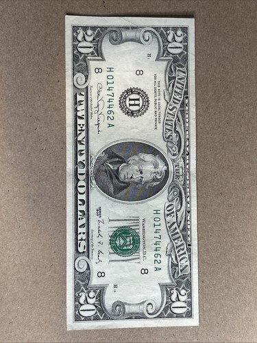 $20 United States Paper Currency Bank Note Series of 1990 | eBay